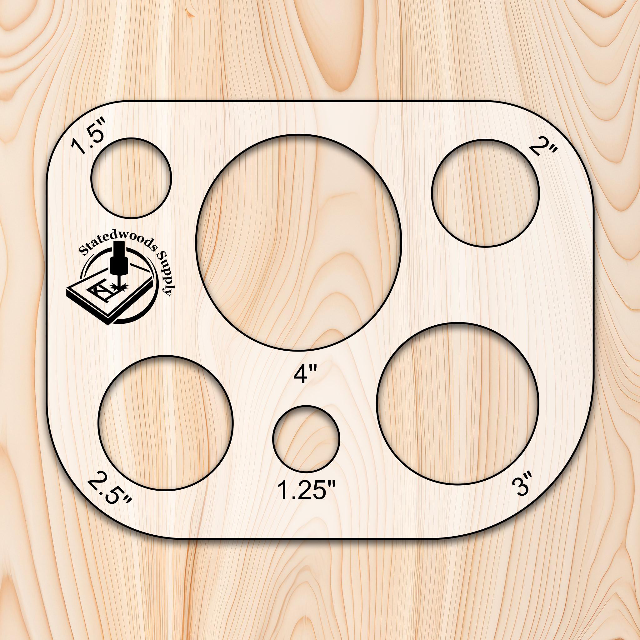 Hole and Radius Acrylic Template | High Quality Acrylic Laser Cut ...