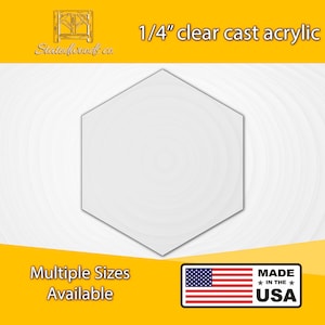 Hexagon Shape Cutout | High Quality Acrylic Laser Template | Custom ...