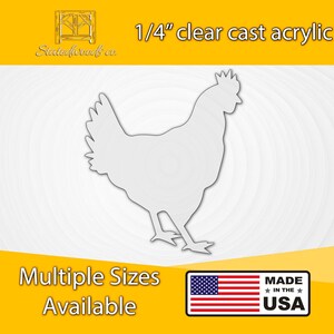Chicken Hen Farm Animal Shape | High Quality Acrylic Laser Template ...