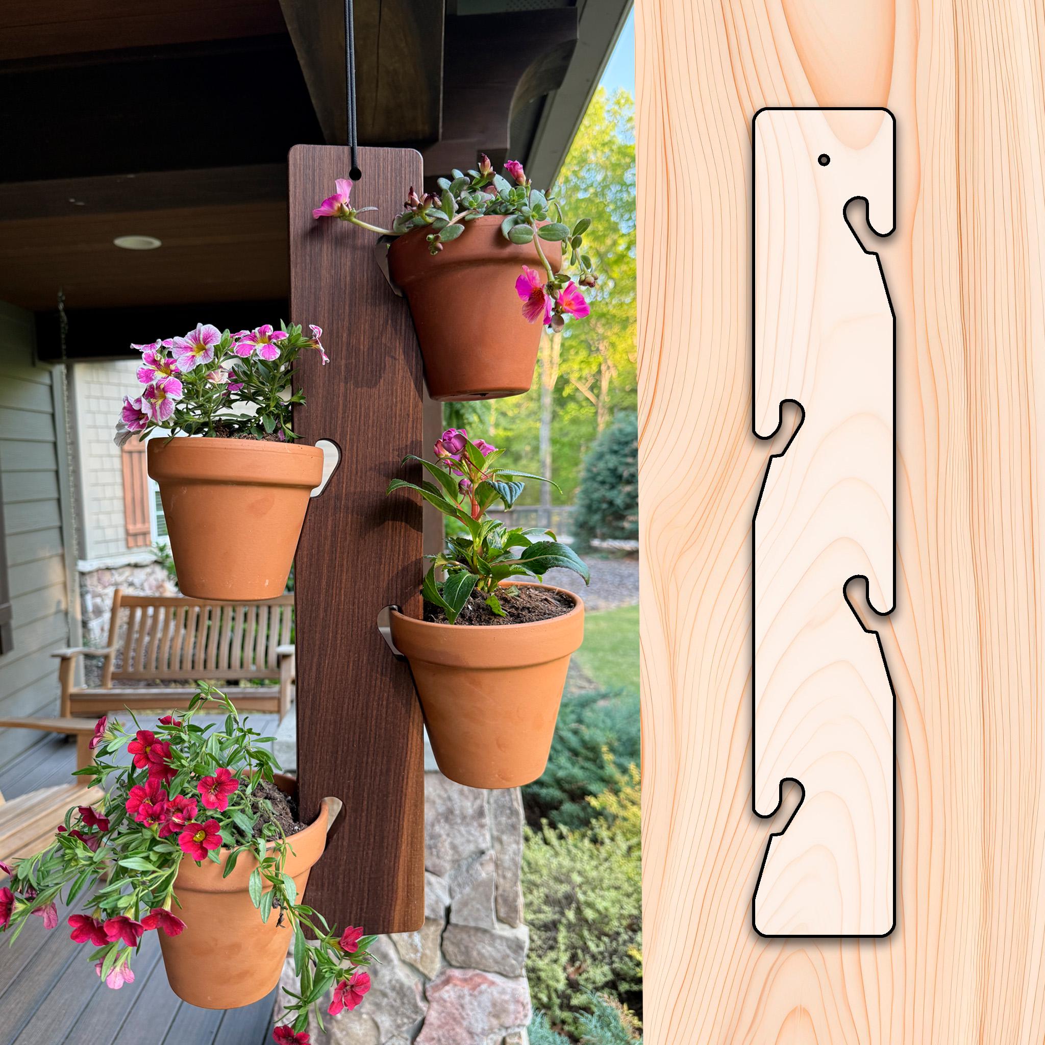 Flower Pot Hanger Template (4 Hooks) | High Quality Acrylic Laser Cut ...