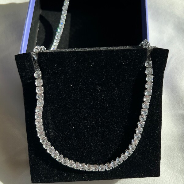 Tennis Chain Choker - Etsy