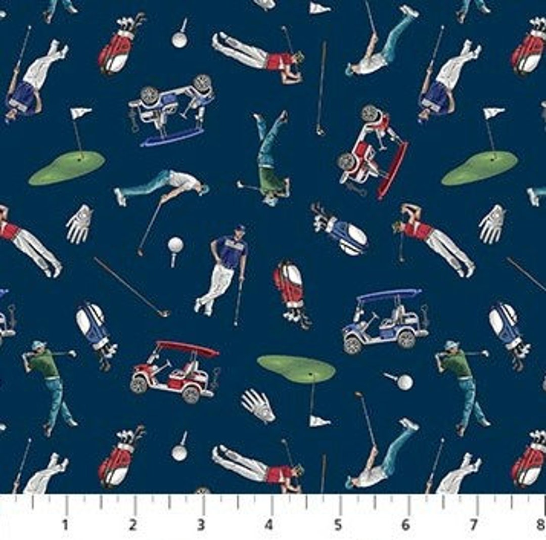 Hole in One by Racquel Martindale Designs for Northcott Golf Toss ...