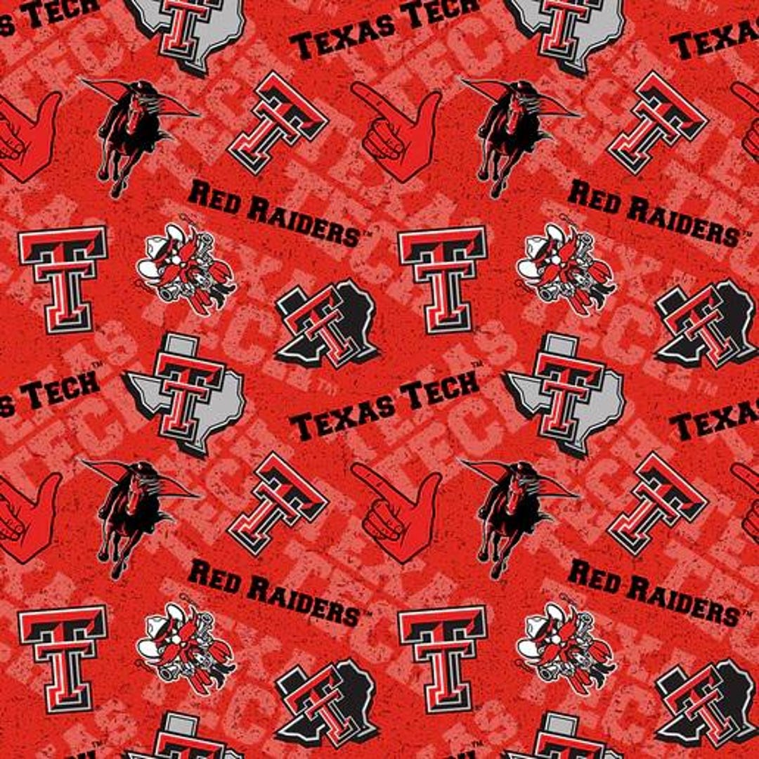 Texas Tech University Licensed Fabric by Sykel Enterprises (TTU1178 ...