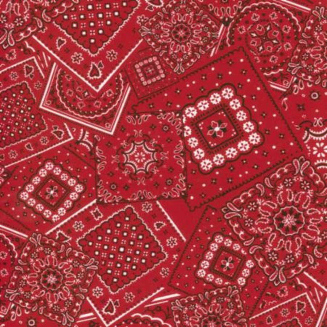 Western Basics Red Bandana Print (15490 40) From Moda Sold by the Half ...