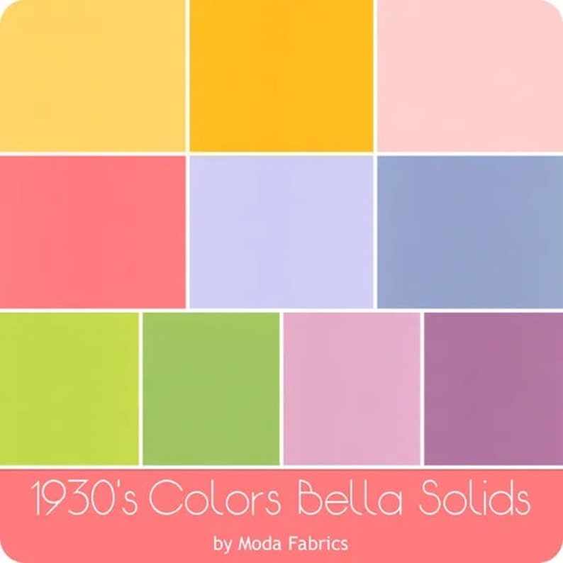 Bella Solids by Moda 1930's Solids Layer Cake - Etsy