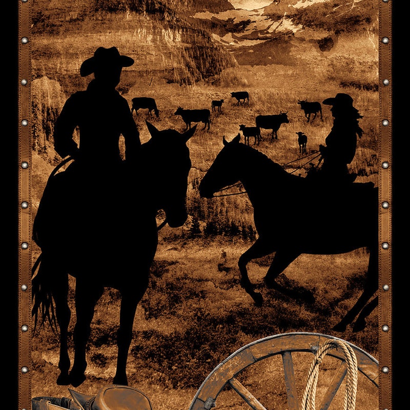 Western Fabric Panels - Etsy