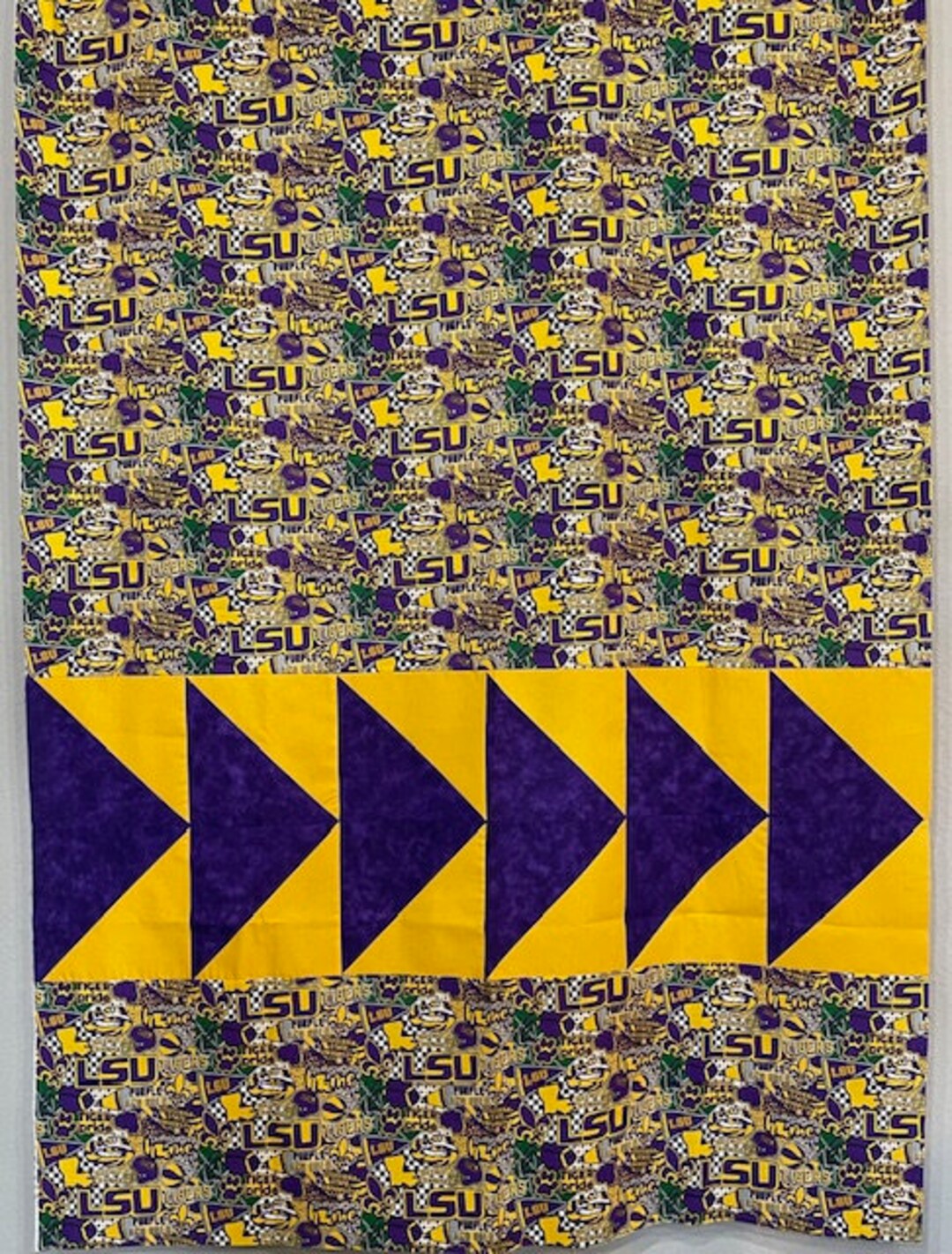 NCAA LSU Louisiana State University Tigers Lap Quilt KIT - Etsy