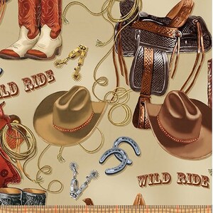 Yellowstone Western Ways Fabric by Benartex (14482-70B) Sold by the ...