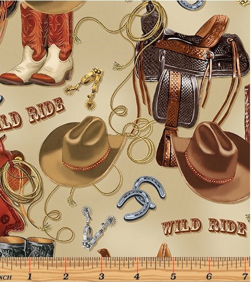 Yellowstone Western Ways Fabric by Benartex (14482-70B) Sold by the ...