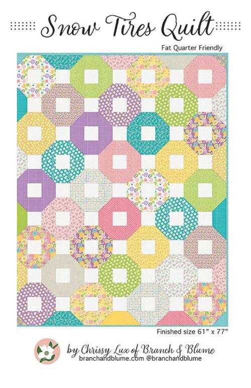 Snow Tires Quilt PATTERN by Chrissy Lux of Branch & Blume Fat Quarter ...
