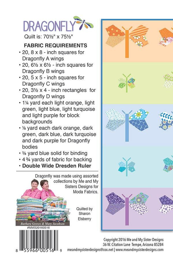 Dragonfly Quilt PATTERN by Me and My Sister Designs - Etsy