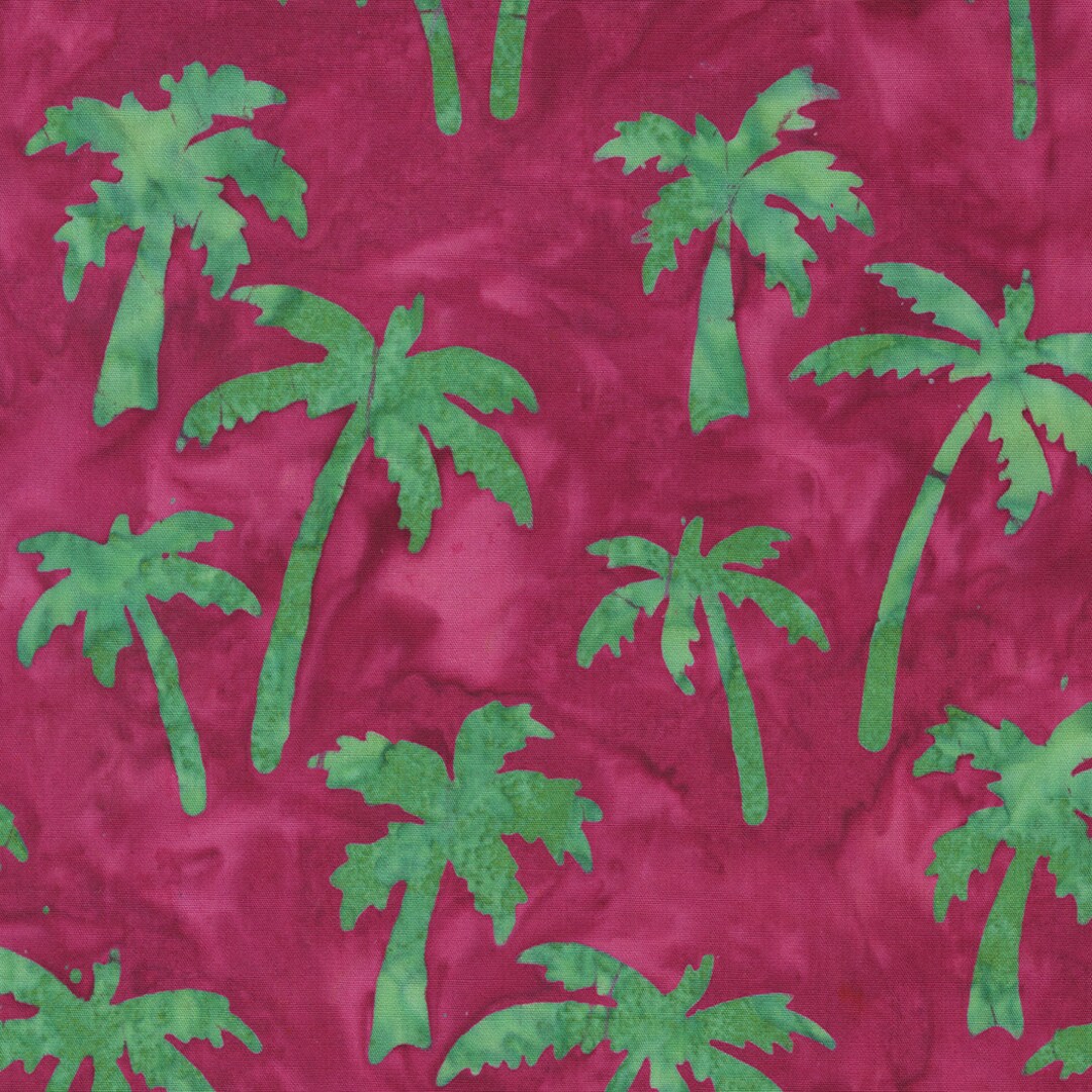Beachy Batiks by Moda Palm Trees Fabric Sold by the Half Yard - Etsy