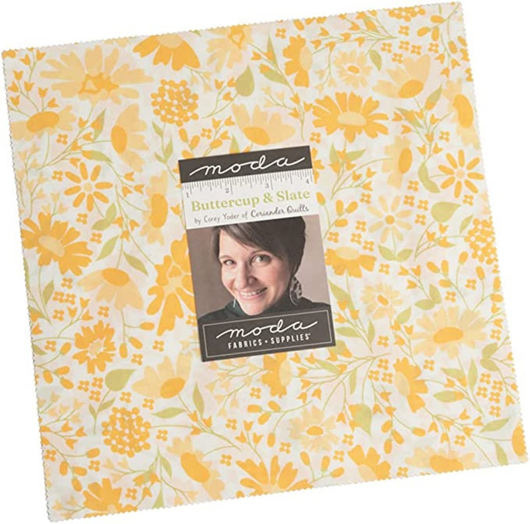 Buttercup Slate by Coriander Quilts for Moda Layer Cake 10" Squares - Etsy