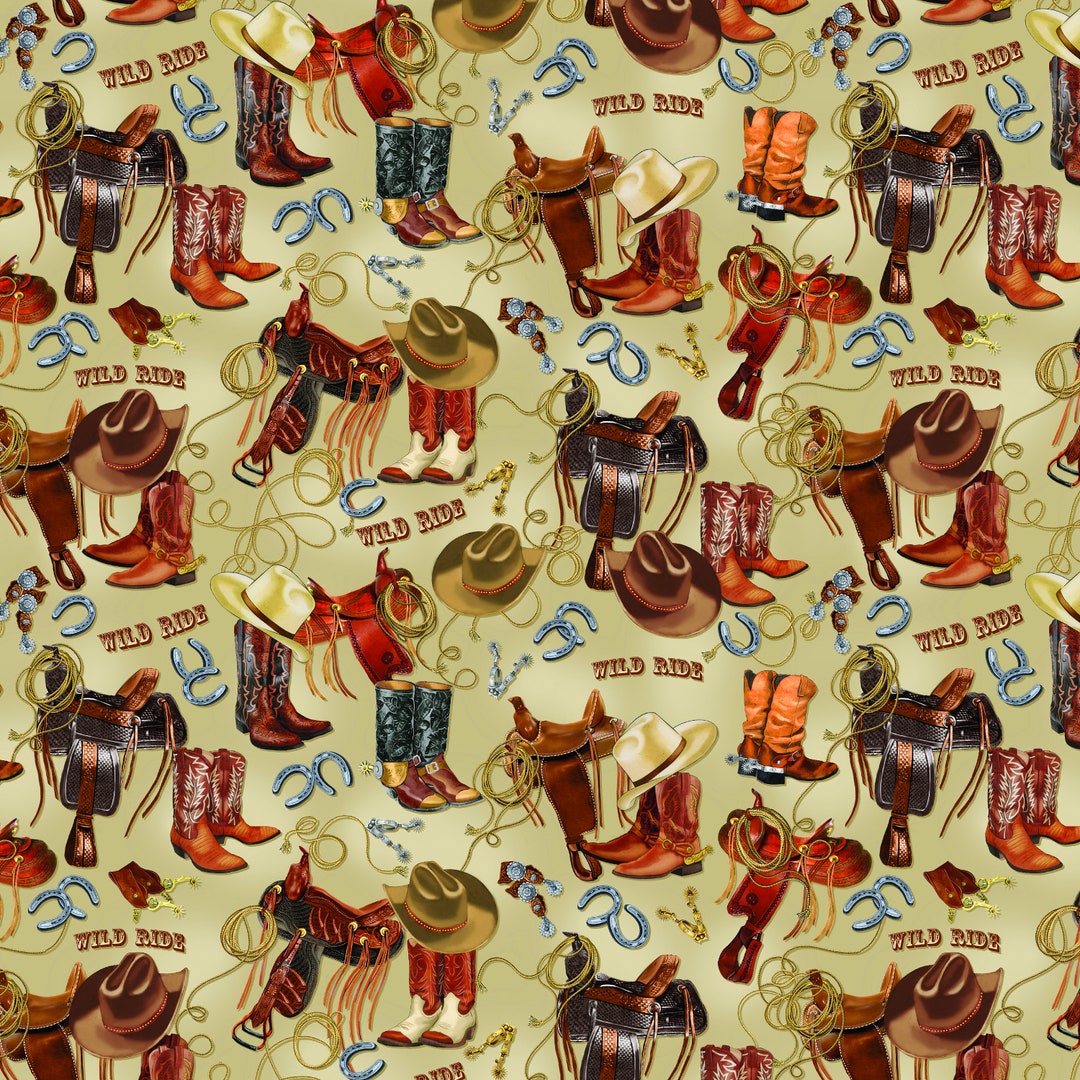 Yellowstone Western Ways Fabric by Benartex (14482-70B) Sold by the ...