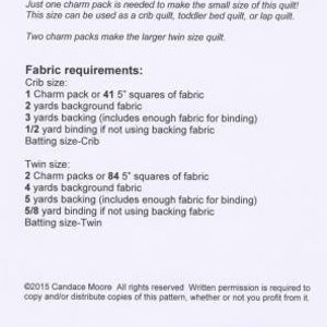 Modern Charm Quilt PATTERN by Double Nickel Quilts Charm Pack Friendly ...