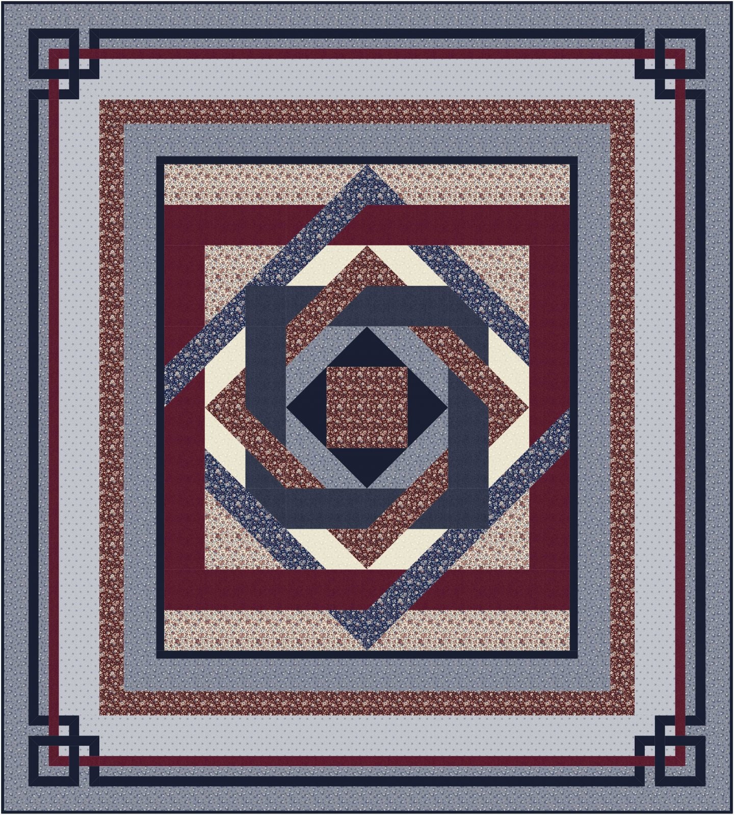 Entwined Quilt PATTERN by the Fabric Addict - Etsy