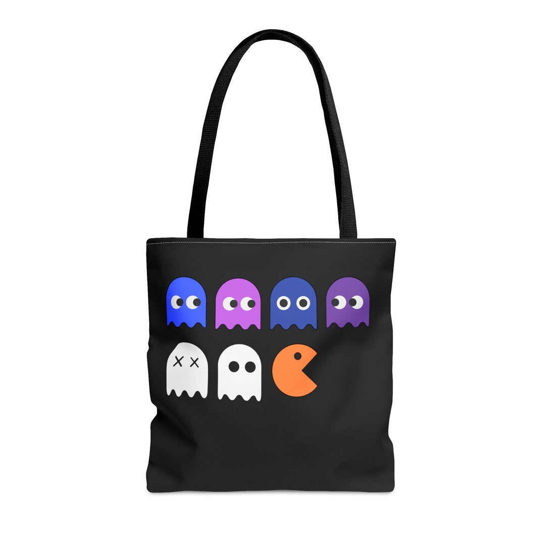 Pacman Ghost Tote Bag Halloween Bag Trick or Treat Bag Fall - Etsy