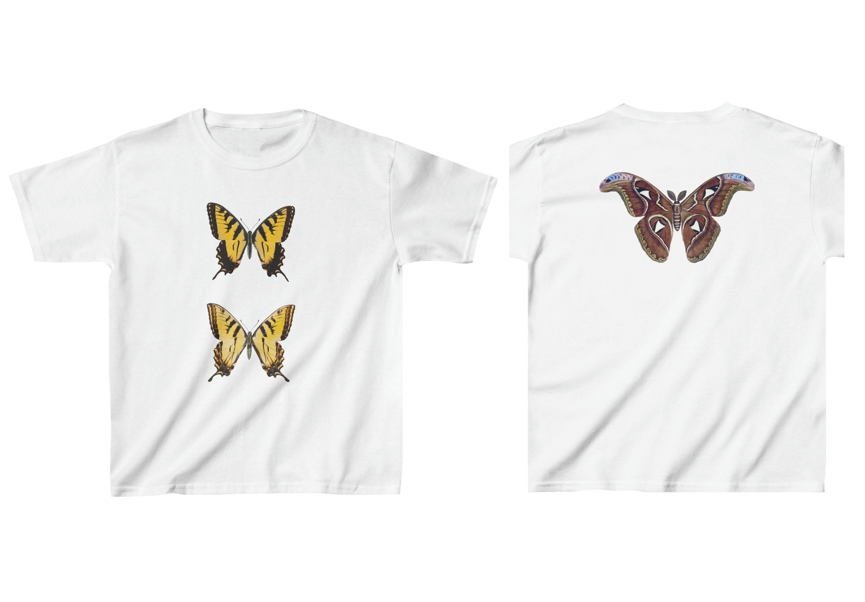 Tiger Swallowtails Front / Atlas Moth Back Kids Heavy Cotton™ Tee Also ...