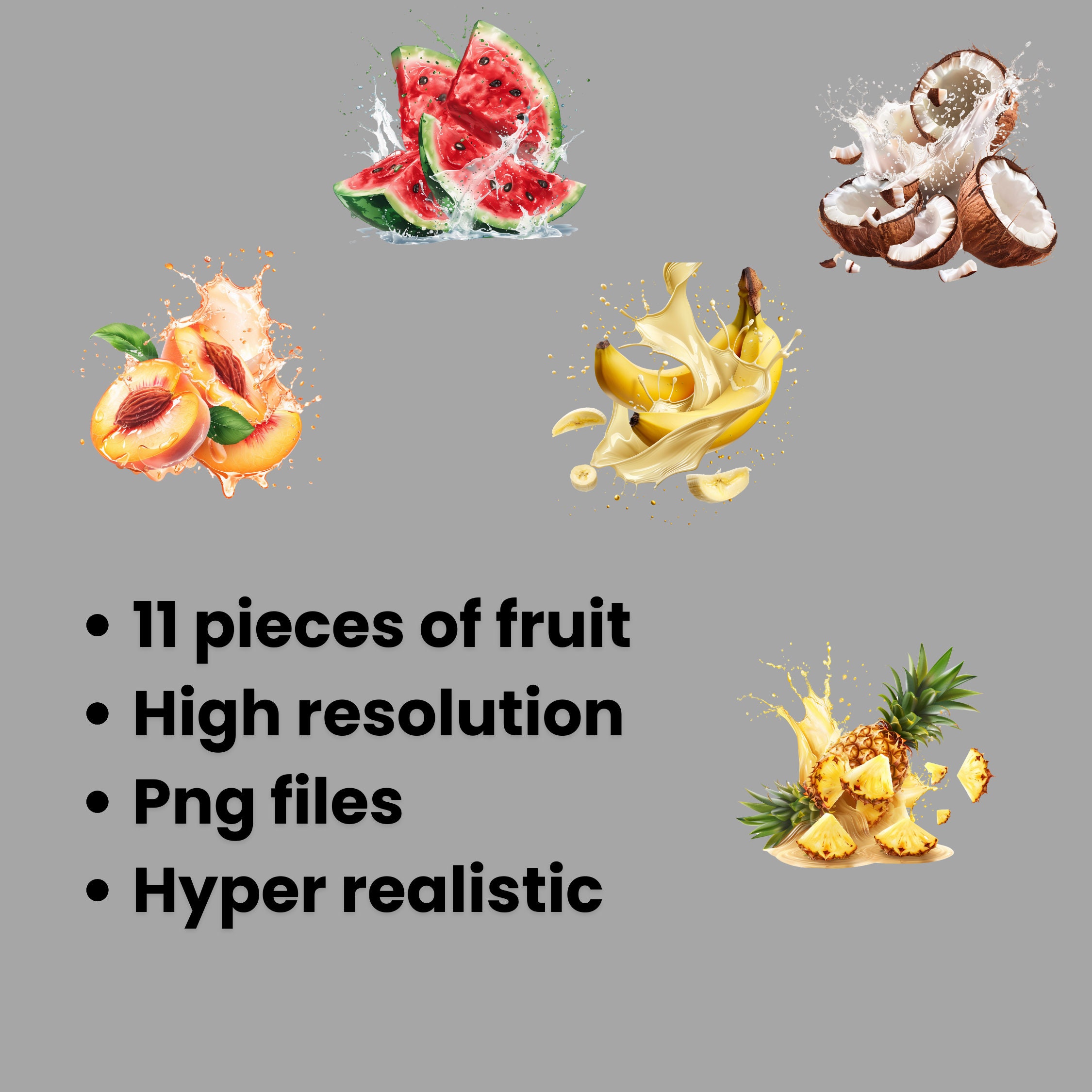 11 High Quality Flavor Icons, Green Apple, Peach, Lemon, Coconut, Mango ...