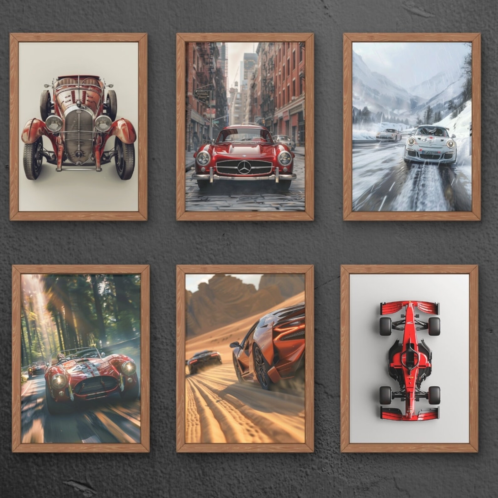 50+ Printable Car, Super Car, Formula 1, Vintage Car Design for Home ...