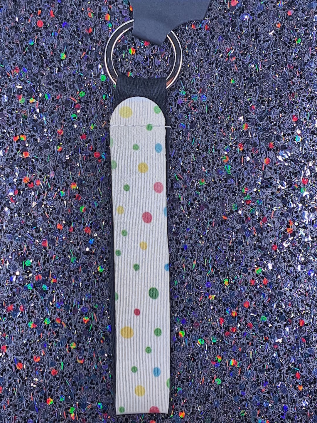 Keychain Wristlet primary Polka Dot - Etsy
