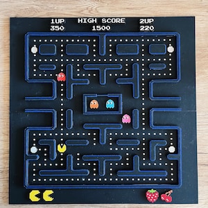 Pacman Inspired Map Engraving SVG, DXF, AI, Lightburn Digital Project ...