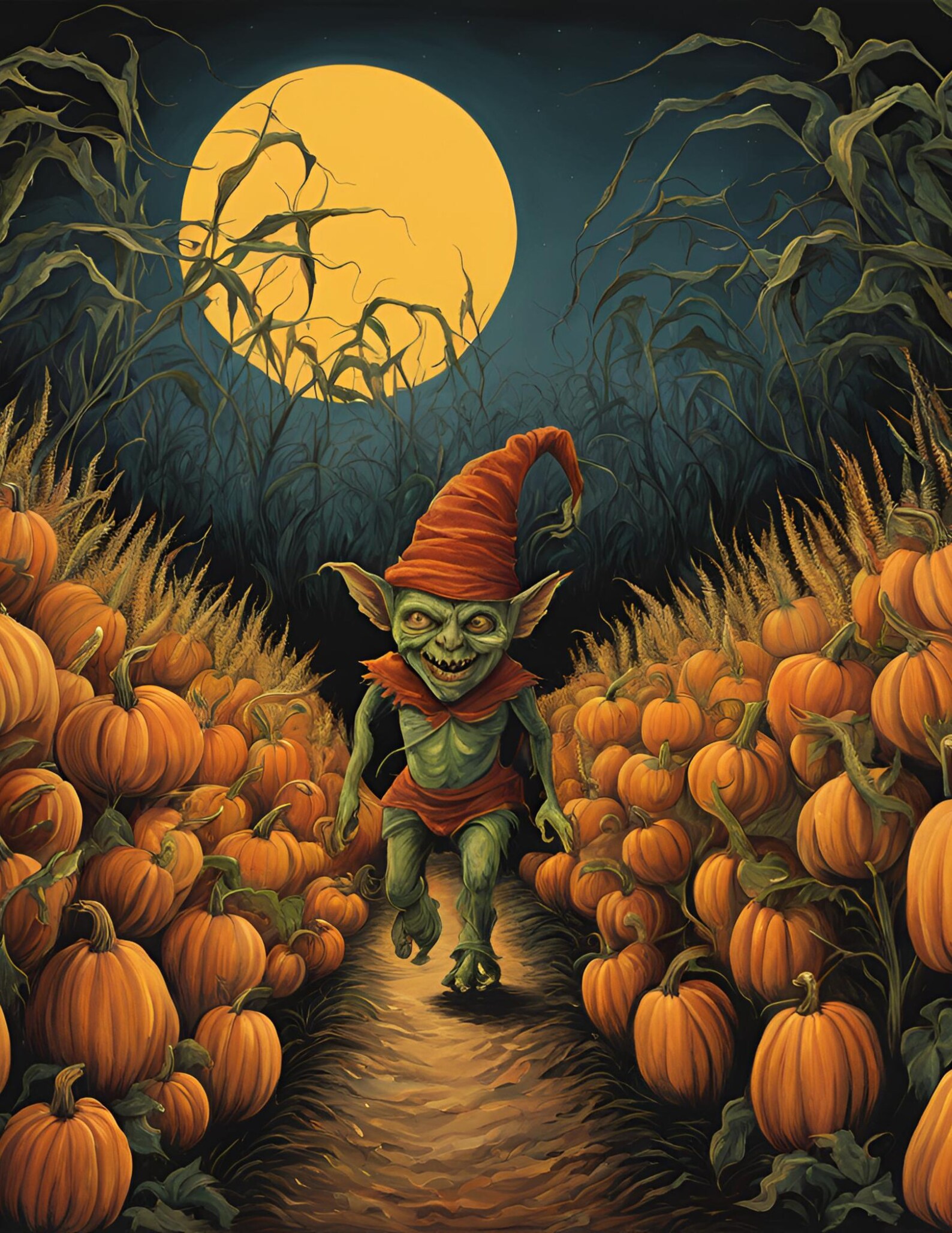 Pumpkin Goblin Printable Wall Art Bundle of 10 for Halloween - Etsy
