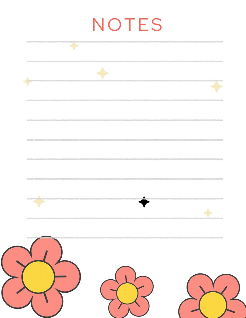Flower Power Printable Planner Bundle Plan Your Day, Week, Month, or ...