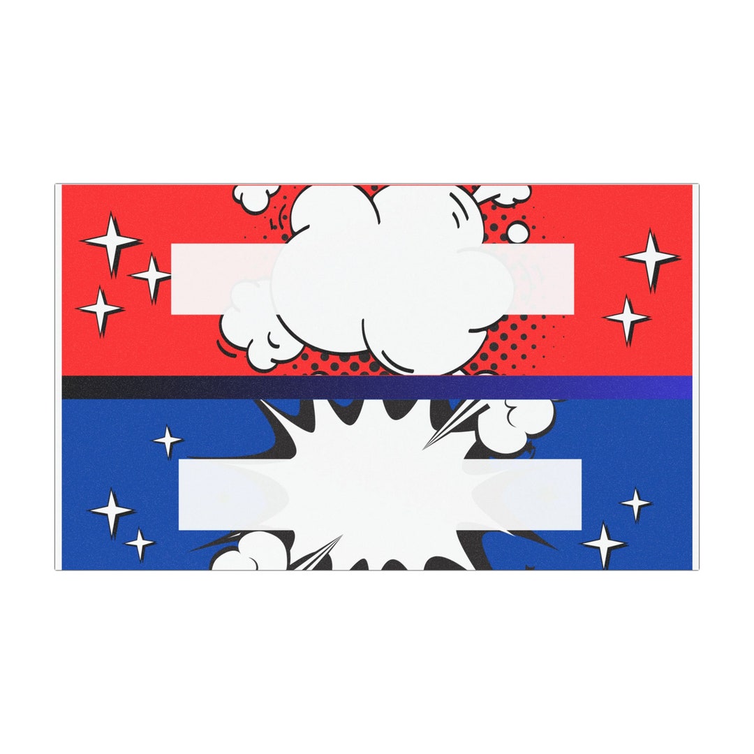 Super Hero Bus Seat Assignment Magnet Red Blue - Etsy