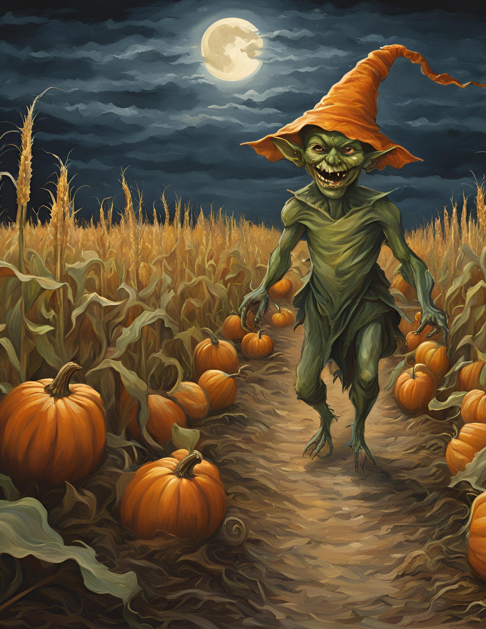 Pumpkin Goblin Printable Wall Art Bundle of 10 for Halloween - Etsy