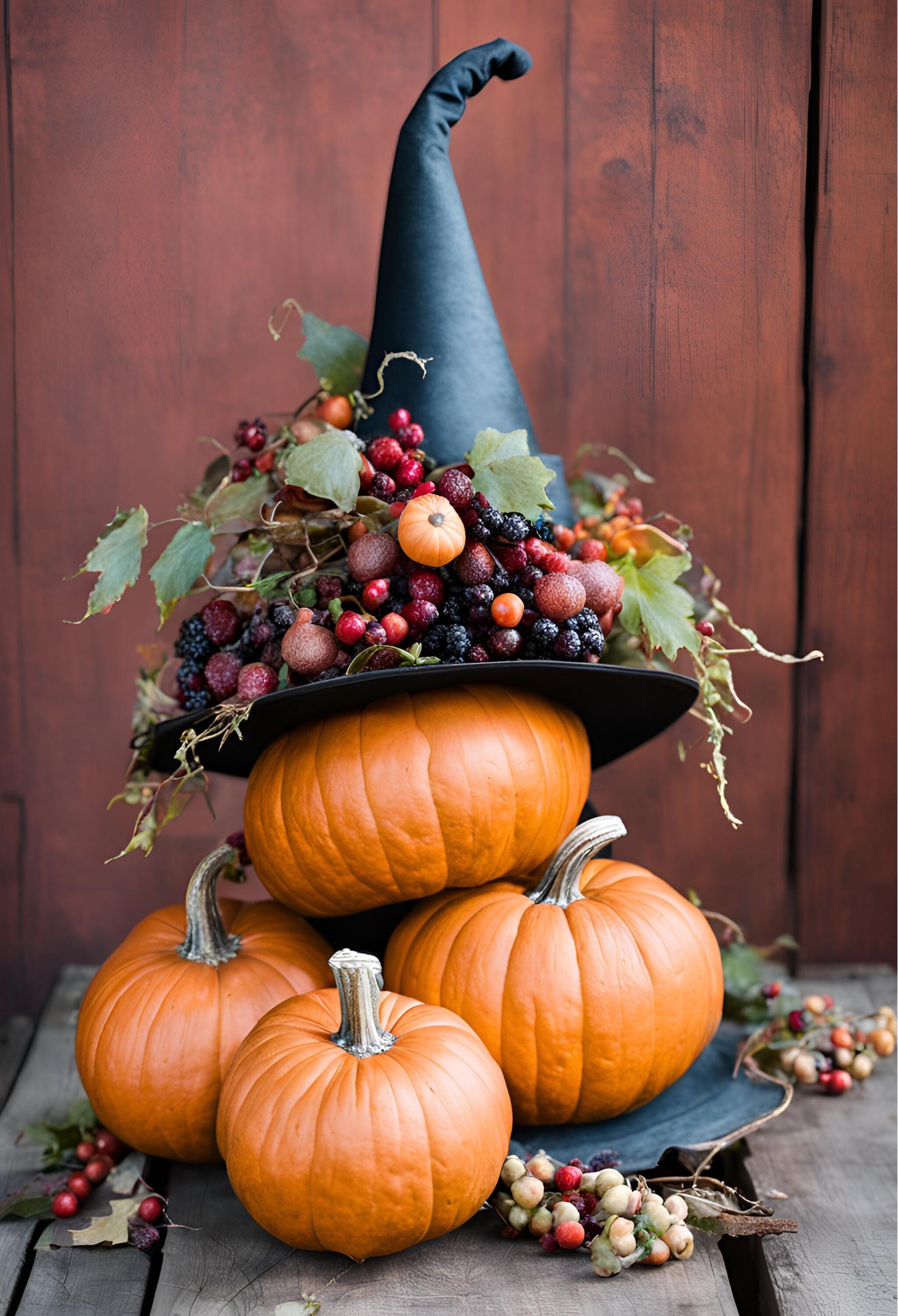 Fall Pumpkin Tower Halloween Wall Art Printable Autumn Tones - Etsy