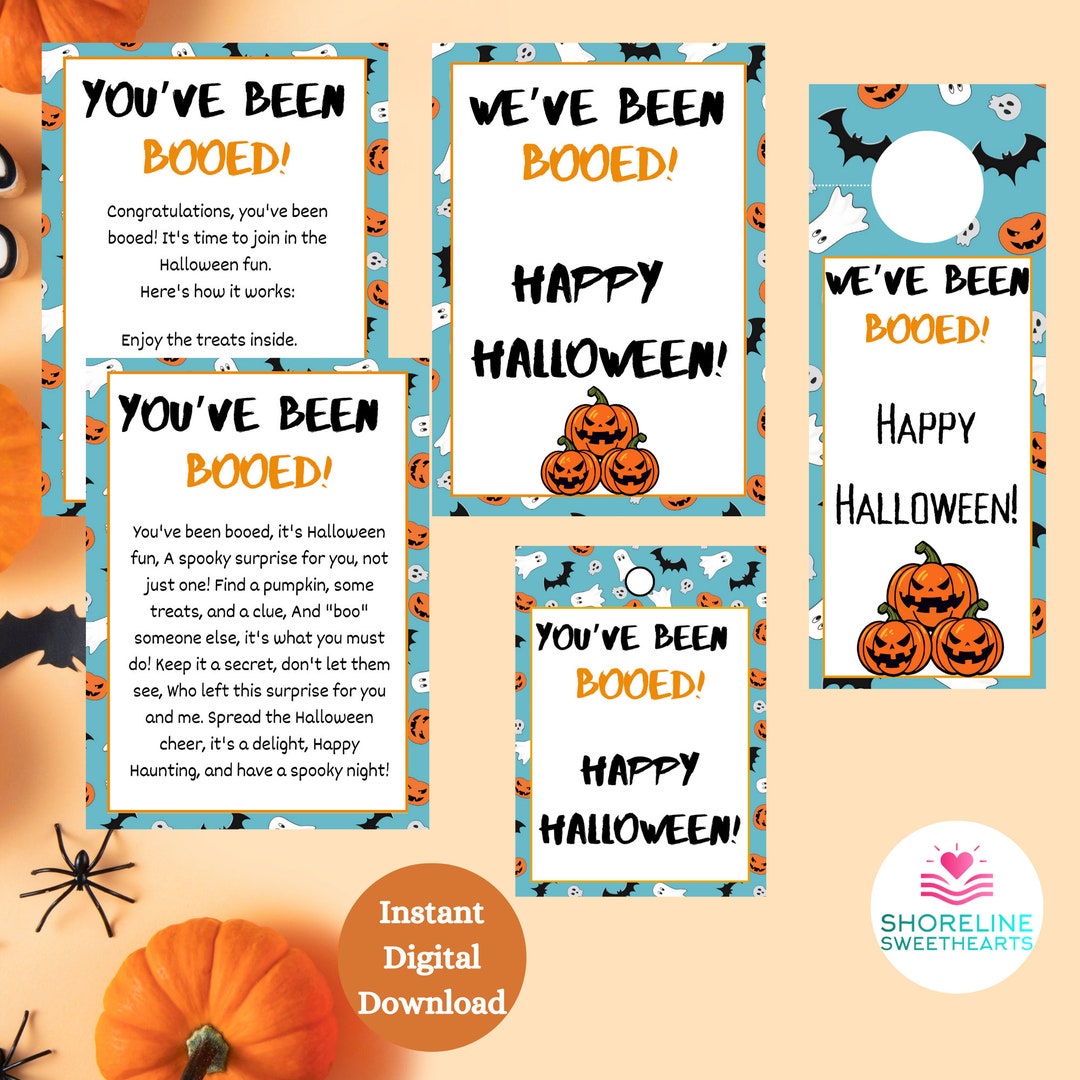 You've Been Booed Halloween Printable, You've Been Booed Kit, We've ...