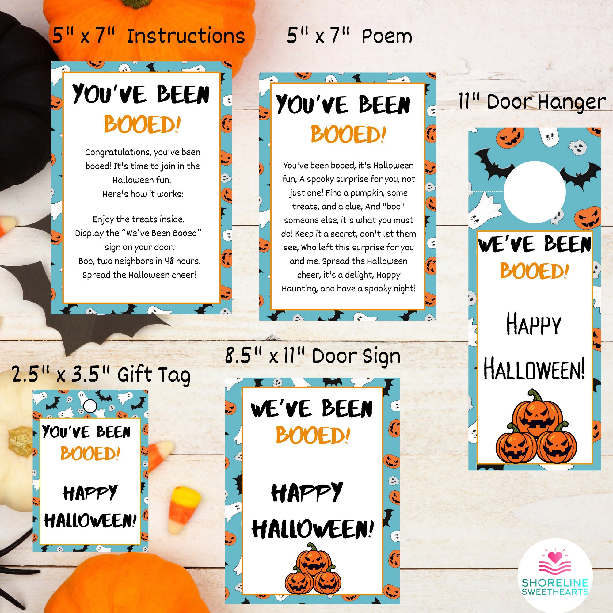 You've Been Booed Halloween Kit, Printable Door Sign (instant Download ...