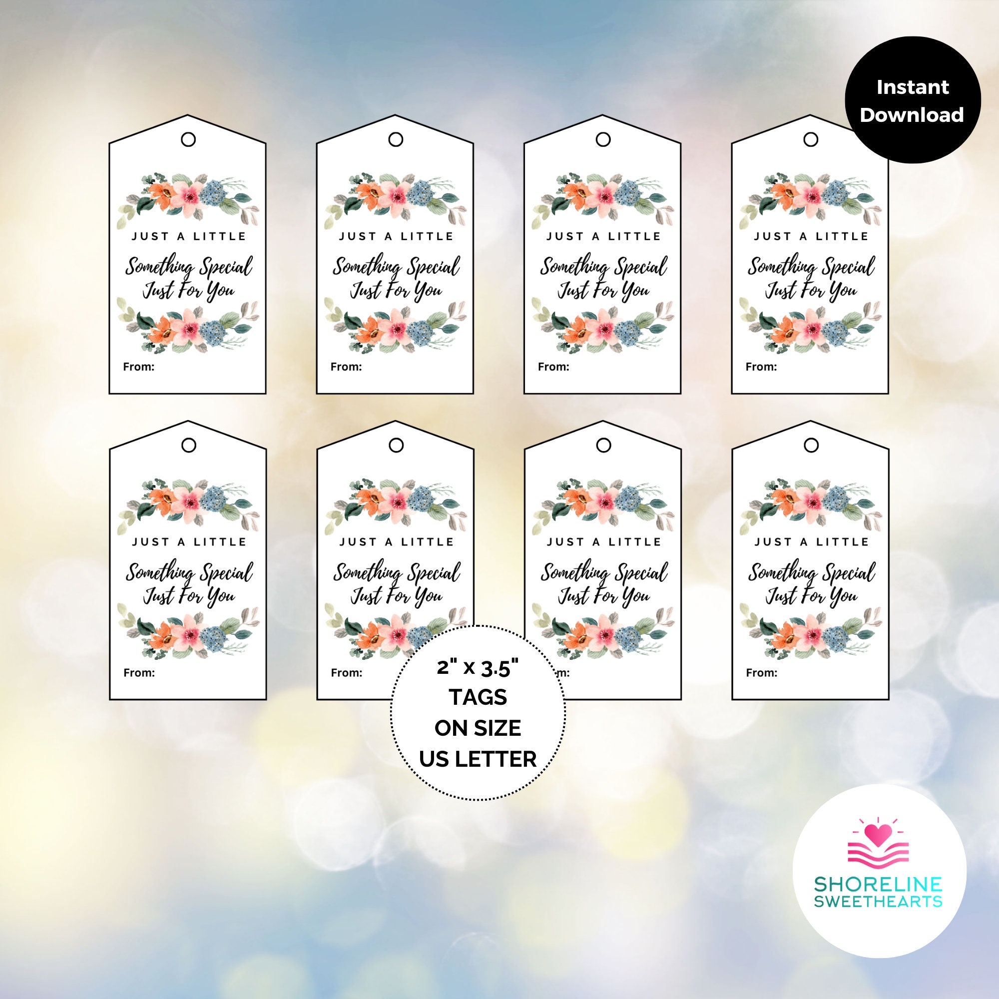 Printable Something Special Just for You Gift Tag, Appreciation Gift ...