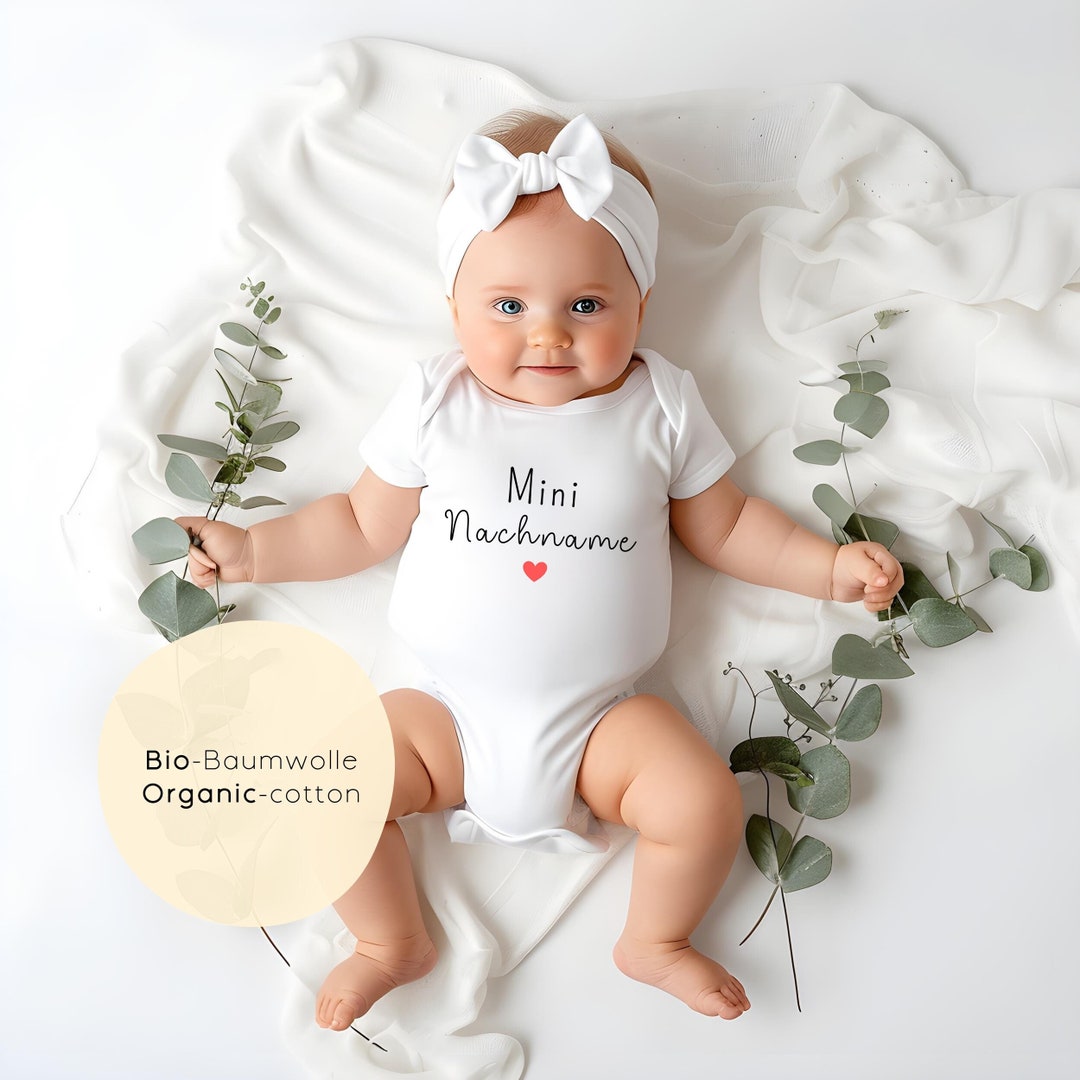 Personalized Baby Body Mini Last Name Baby, Newborn, Name Personalized ...