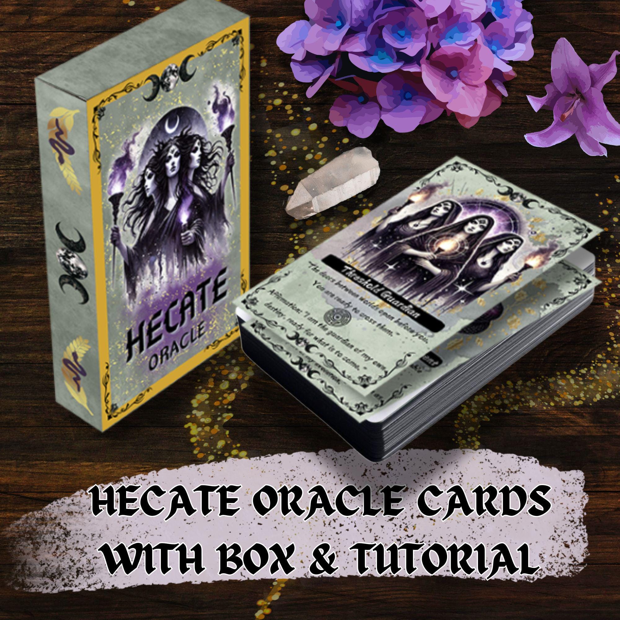 Hecate Oracle Printable Deck, Triple Moon Goddess Cards, Wiccan ...