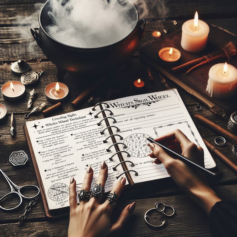 Sigil Guide Printable, Making Sigils, Witchcraft Basics, Witch ...