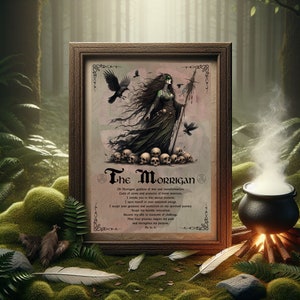 Morrigan, Celtic Goddess of War, Goddess Altar Supplies, Raven Queen ...