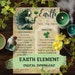 Earth Element Printable, Four Elements Wall Art, Wiccan Magic ...