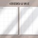 2 Page Blank Monthly Calendar Printable, Minimalist Calendar Template ...