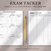 Exam Tracker Printable, Assessment Tracker Sheet, University Planner ...