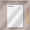 Exam Tracker Printable, Assessment Tracker Sheet, University Planner ...