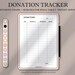 Donation Tracker, Tithe Tracker, Giving Log, Charitable Donations ...