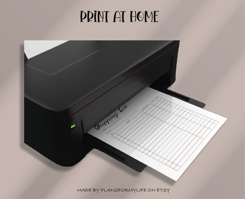 Printable Shopping List Template, to Buy List, Item Checklist, Shopping ...