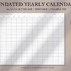 2 Page Blank Monthly Calendar Printable, Minimalist Calendar Template ...