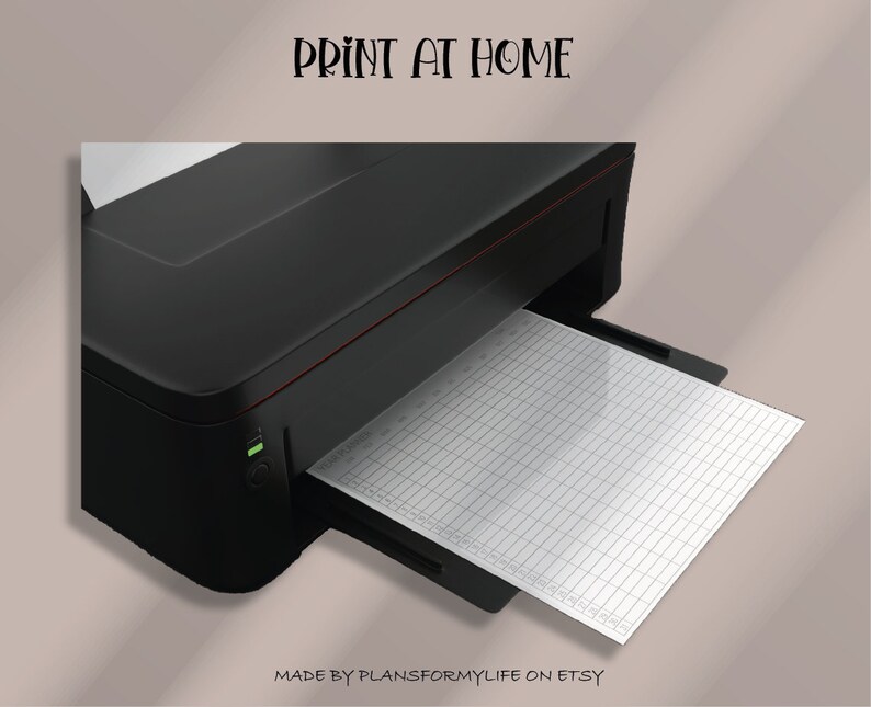 Undated Year Calendar Printable & Fillable, Year at a Glance, Year on ...