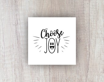 Today I Choose Joy Vinyl Sticker Laptop Sticker Water - Etsy