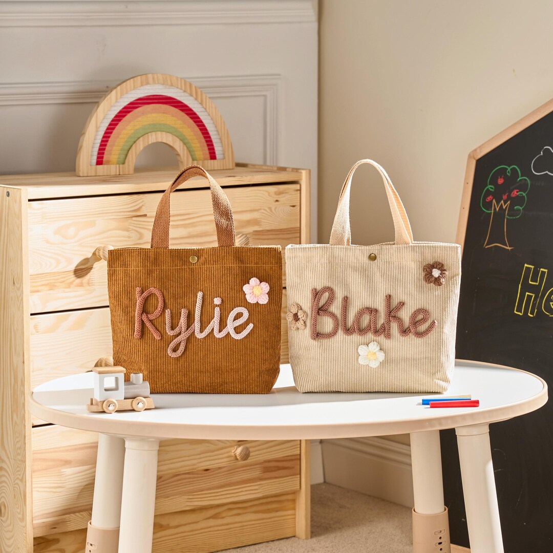 Personalized Handbag • Custom Name Tote Bag • Kid Gift - Etsy