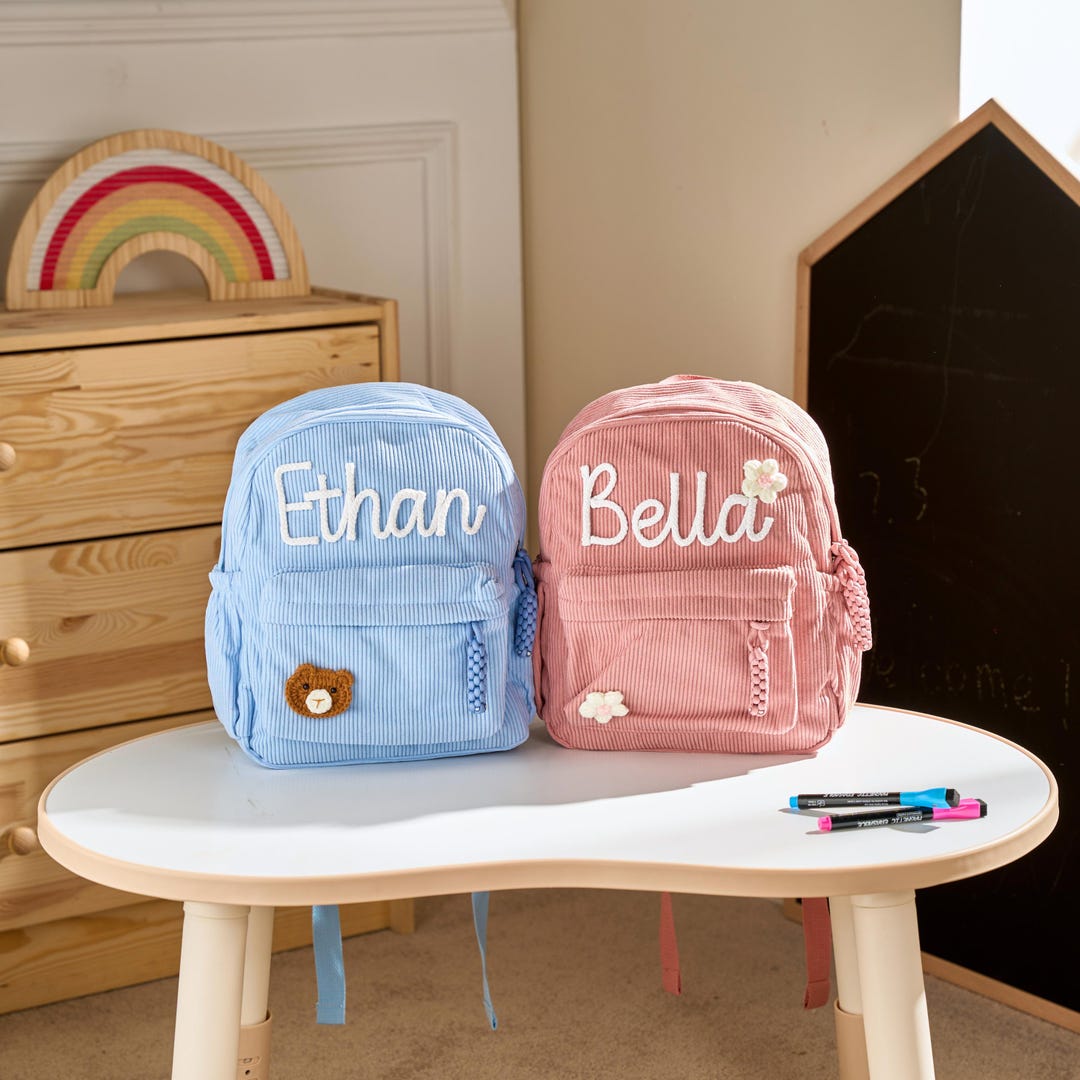 Personalized Kid Backpack • Kid Christmas Gift • Back to School - Etsy