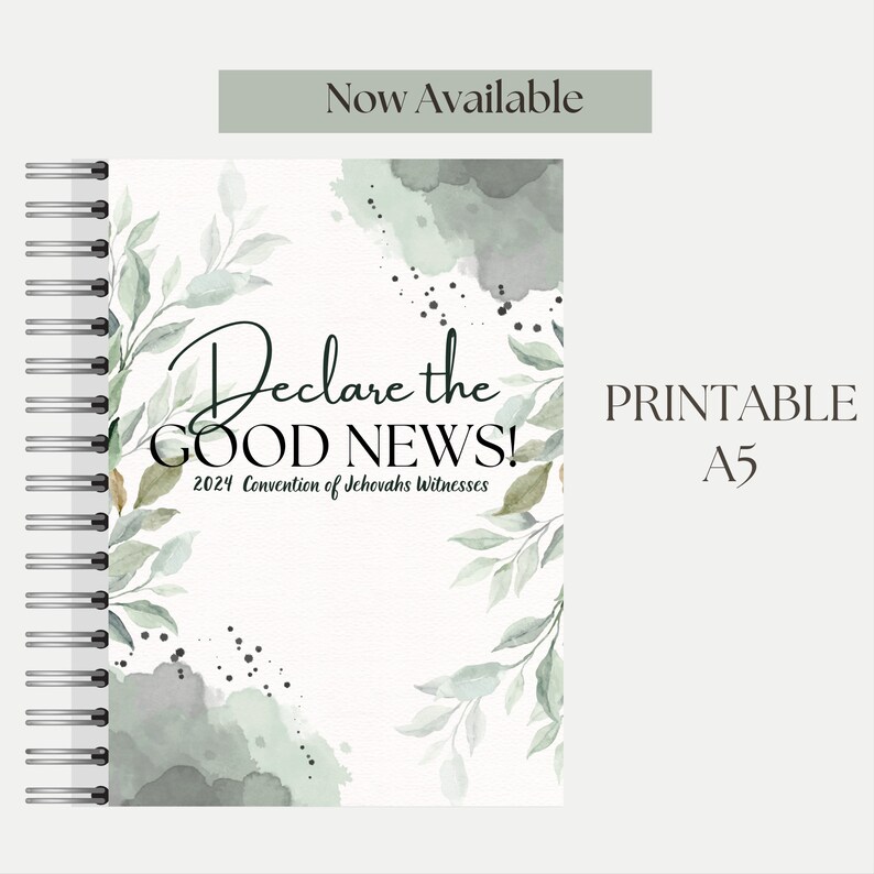 2024 Convention of Jehovah's Witnesses - "declare the Good News" Green ...